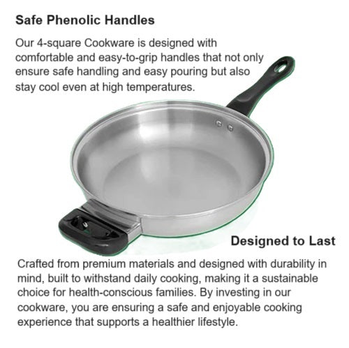 11-Pc. Waterless Cookware Set 7-Ply Induction Ready Steam Control Lids ...