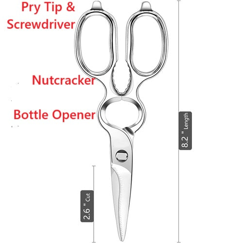 Kitchen Forged Shears Heavy Duty Stainless Steel Multi-Function ...