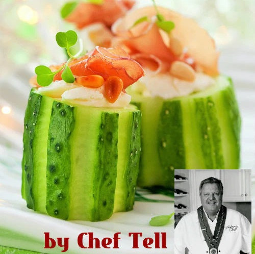 Cream Chesse Stuffed Cucumbers – Chef Tell – Health Craft